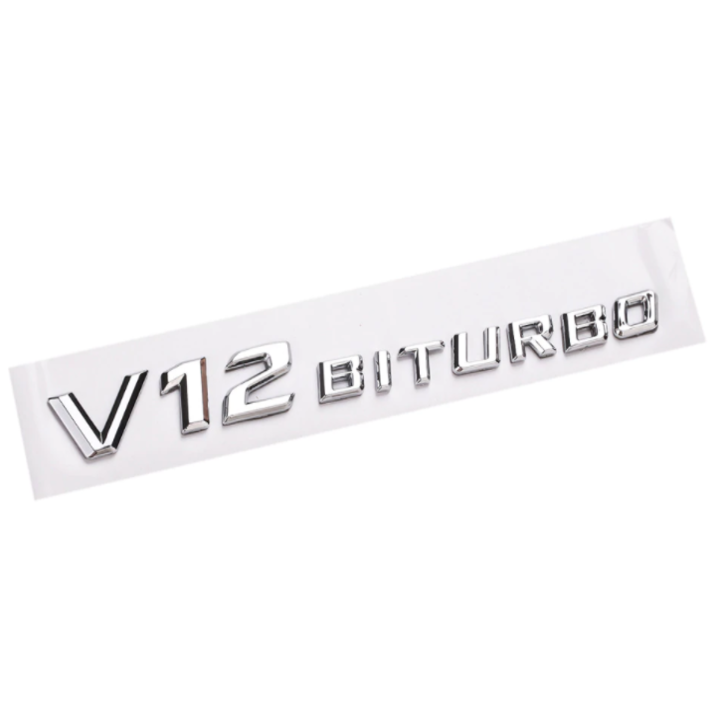 Decal tem chữ V12-Biturbo dán hông xe Mercedes | DC - Việt Nam.,jsc