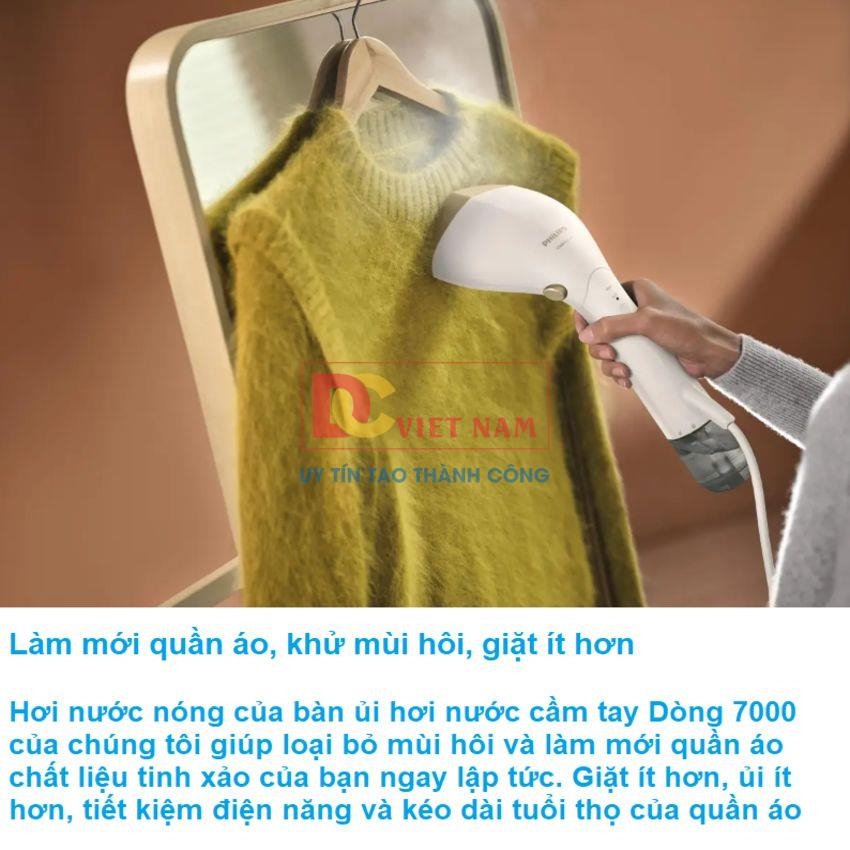 Bàn ủi hơi nước cầm tay 2 trong 1 Series 7000. Thương hiệu Hà Lan cao ...