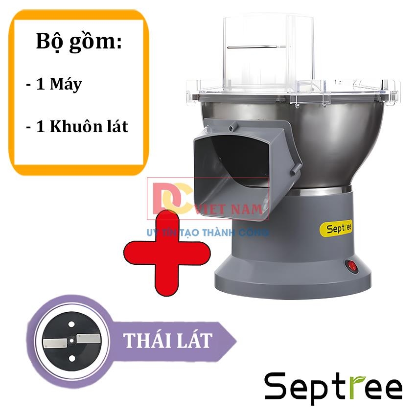 Máy thái rau củ quả công nghiệp đa năng, thái lát, thái sợi, thái hạt ...