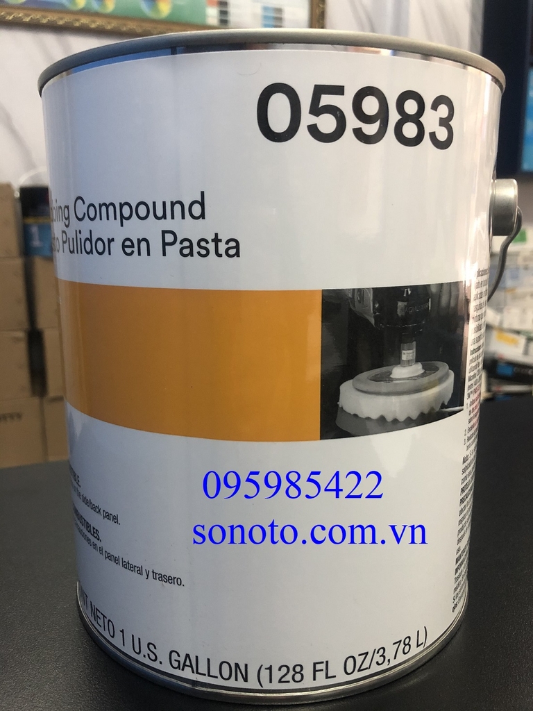 3M Xi đánh bóng bước 1 05983 dạng hồ 3.78L sx tại Mỹ Pas đánh bóng 3M ...