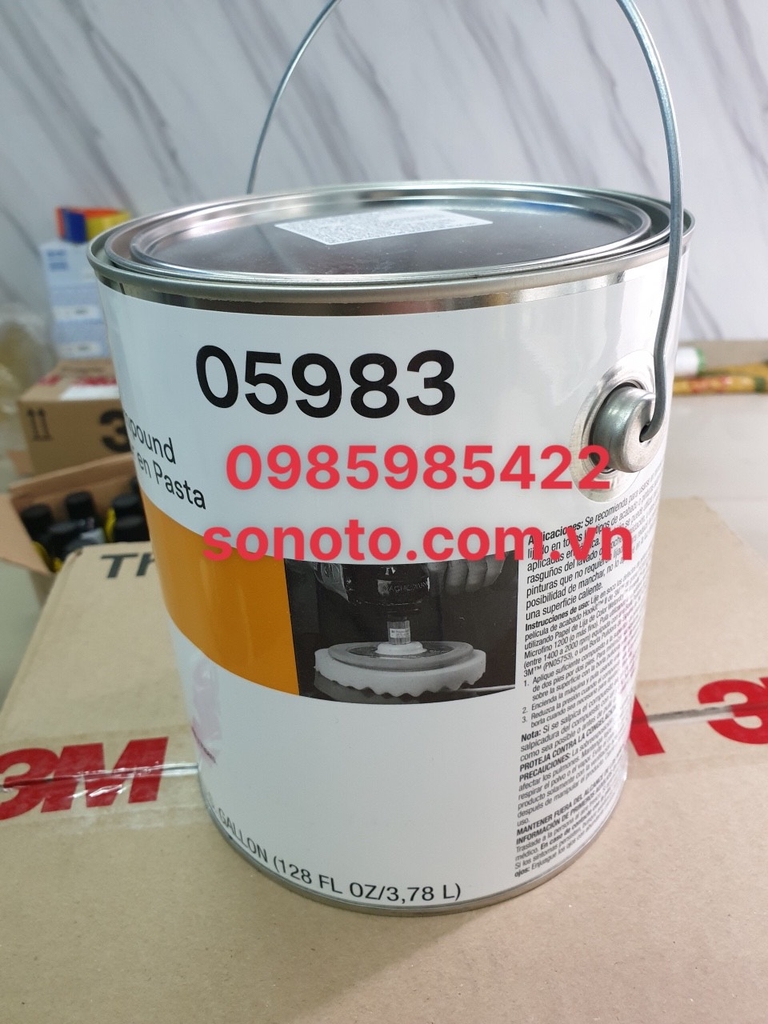 3M Xi đánh bóng bước 1 05983 dạng hồ 3.78L sx tại Mỹ Pas đánh bóng 3M ...