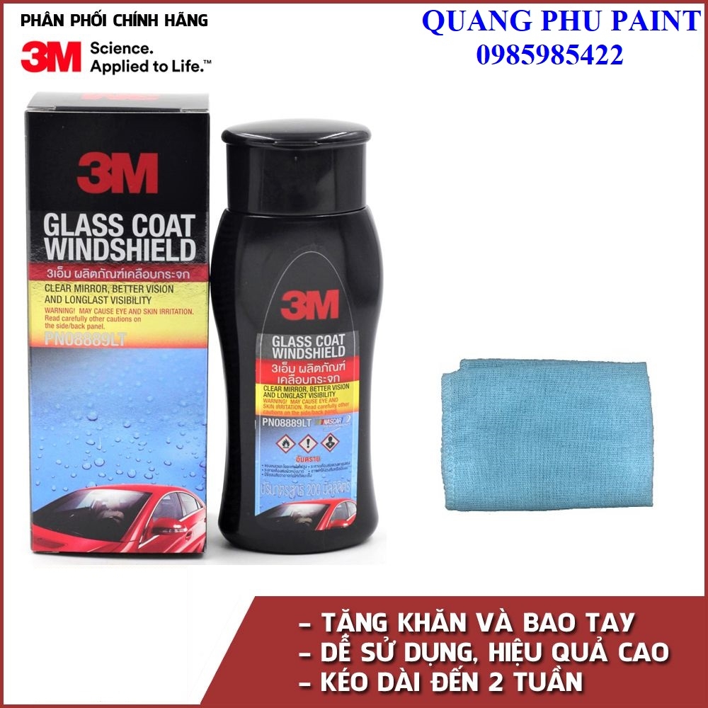 3M08889lt Dung dịch chống bám nước trên kính xe hãng 3M 08889LT 200ML ...