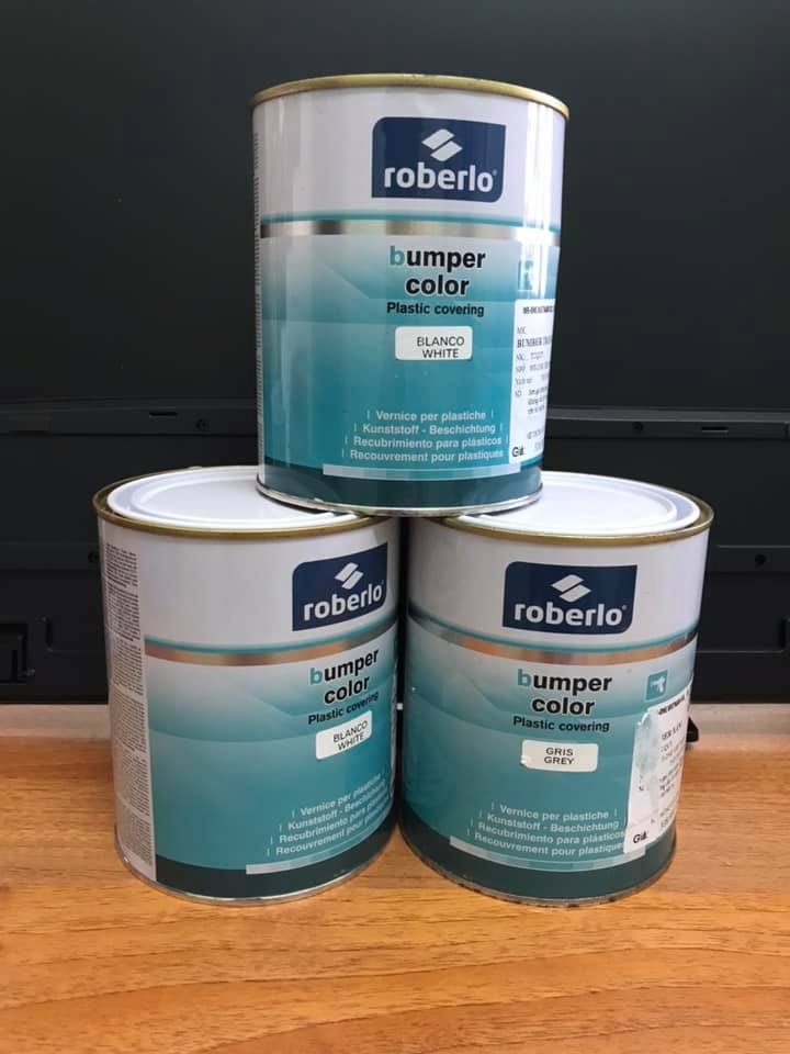 Sơn nhựa đen nhám Roberlo BUMPER COLOR TÂY BAN NHA sơn tạo sần taplo ...