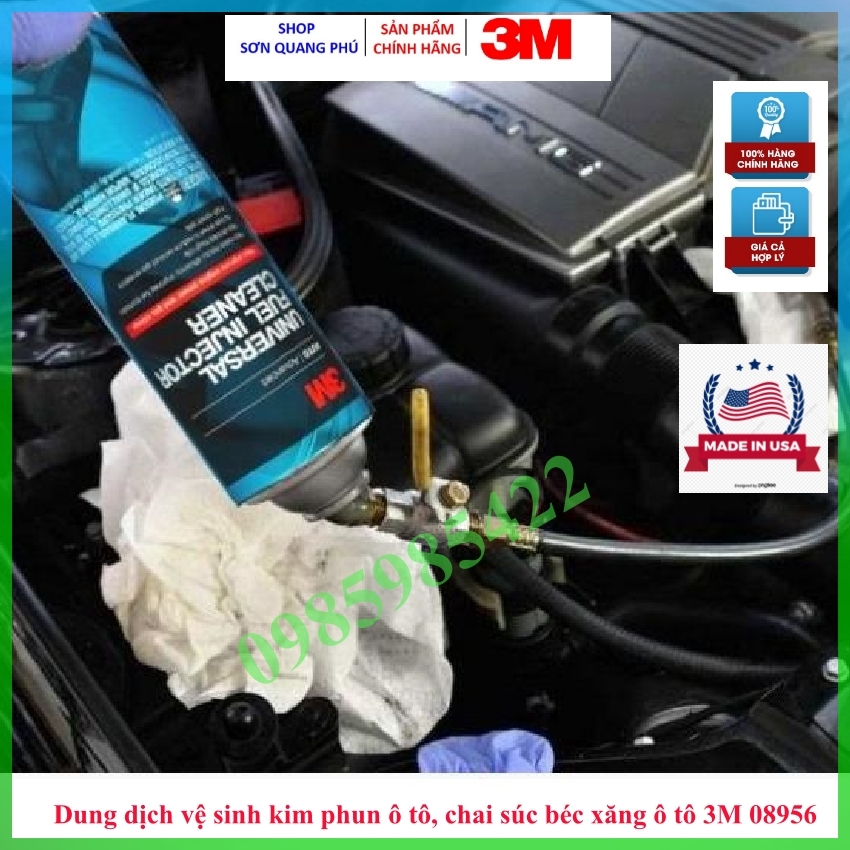 Dung dịch xúc béc 3M 08956, vệ sinh kim phun xăng 3M 08956 Sử dụng với ...