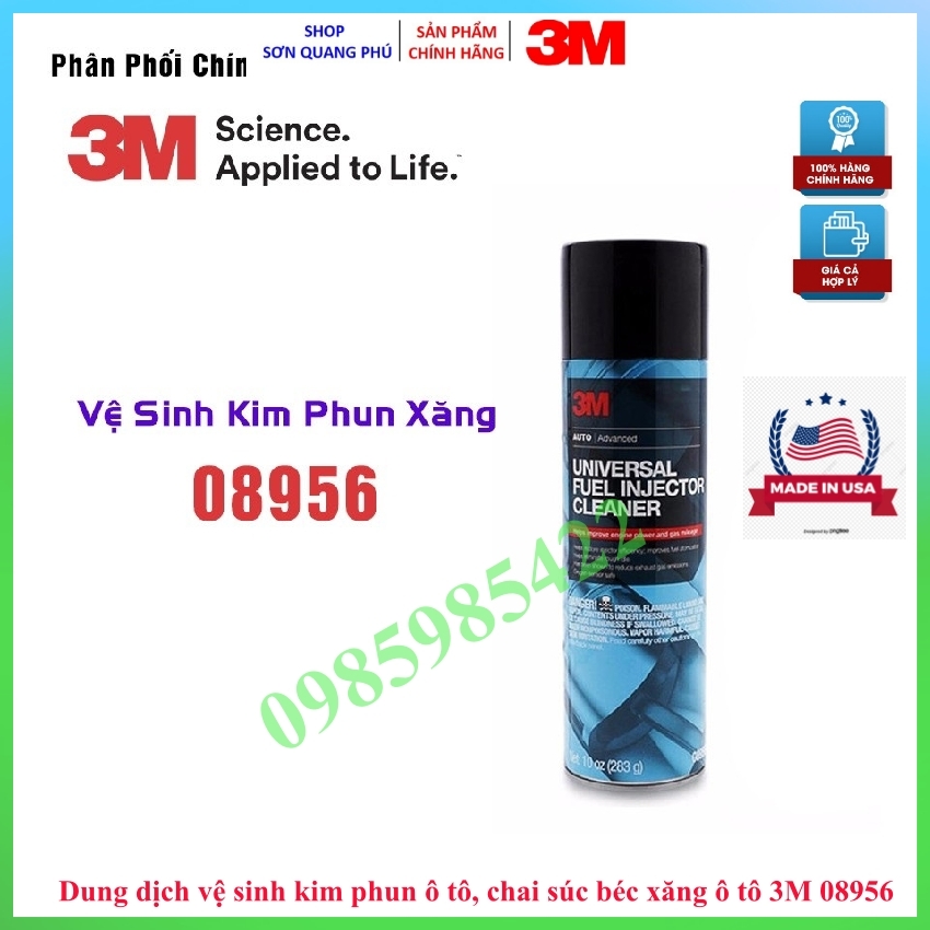 Dung dịch xúc béc 3M 08956, vệ sinh kim phun xăng 3M 08956 Sử dụng với ...