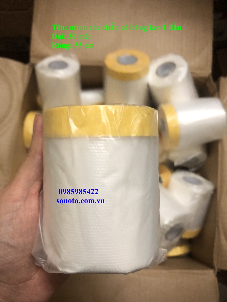 Cuộn nilong phủ đồ đạc, chống bụi 3mx15m, 2mx15m Màng bọc nilon che bụi ...