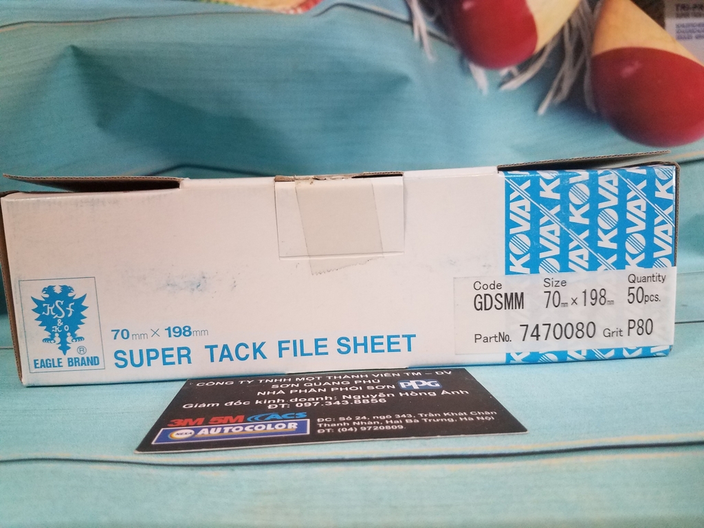 Giấy nhám chà khô chữ nhật KOVAX _PREMIUM Super Tack File Sheet ...