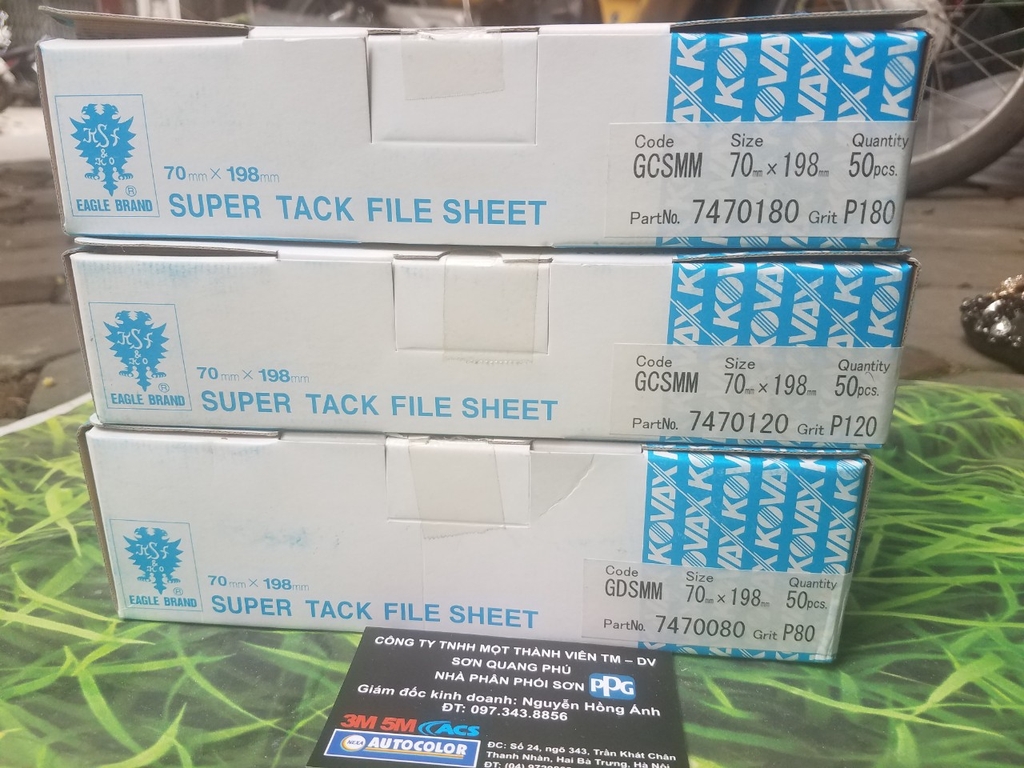 Giấy nhám chà khô chữ nhật KOVAX _PREMIUM Super Tack File Sheet ...