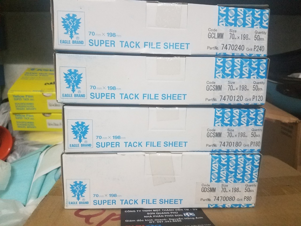 Giấy nhám chà khô chữ nhật KOVAX _PREMIUM Super Tack File Sheet ...