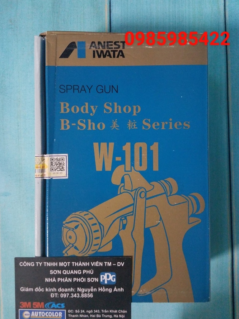 W101-134BPG Súng phun sơn Anest Iwata Nhật đầu vàng CÔNG TY TNHH THƯƠNG MẠI - DỊCH VỤ SƠN QUANG PHÚ