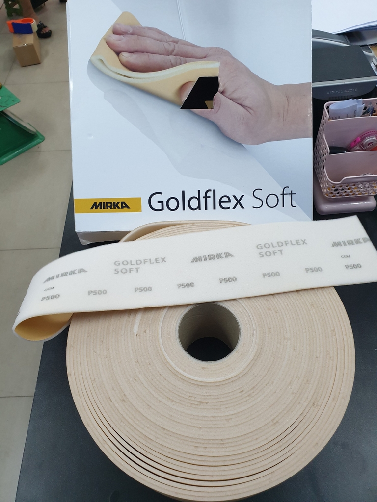 Nhám xốp Mirka Goldflex Soft P500 Phần Lan 2912707051 giáp xốp cuộn P500 CÔNG TY TNHH THƯƠNG MẠI ...