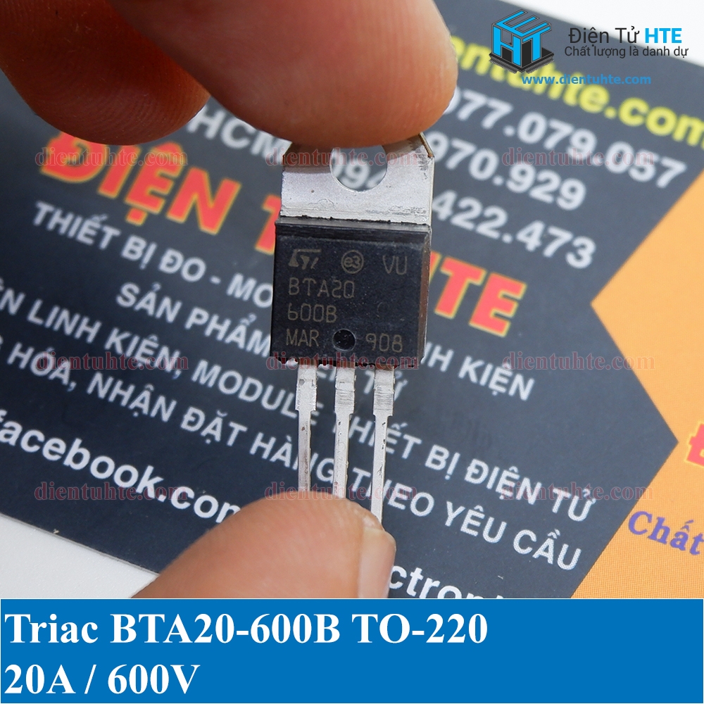 Triac BTA20-600B TO220 | Điện Tử HTE