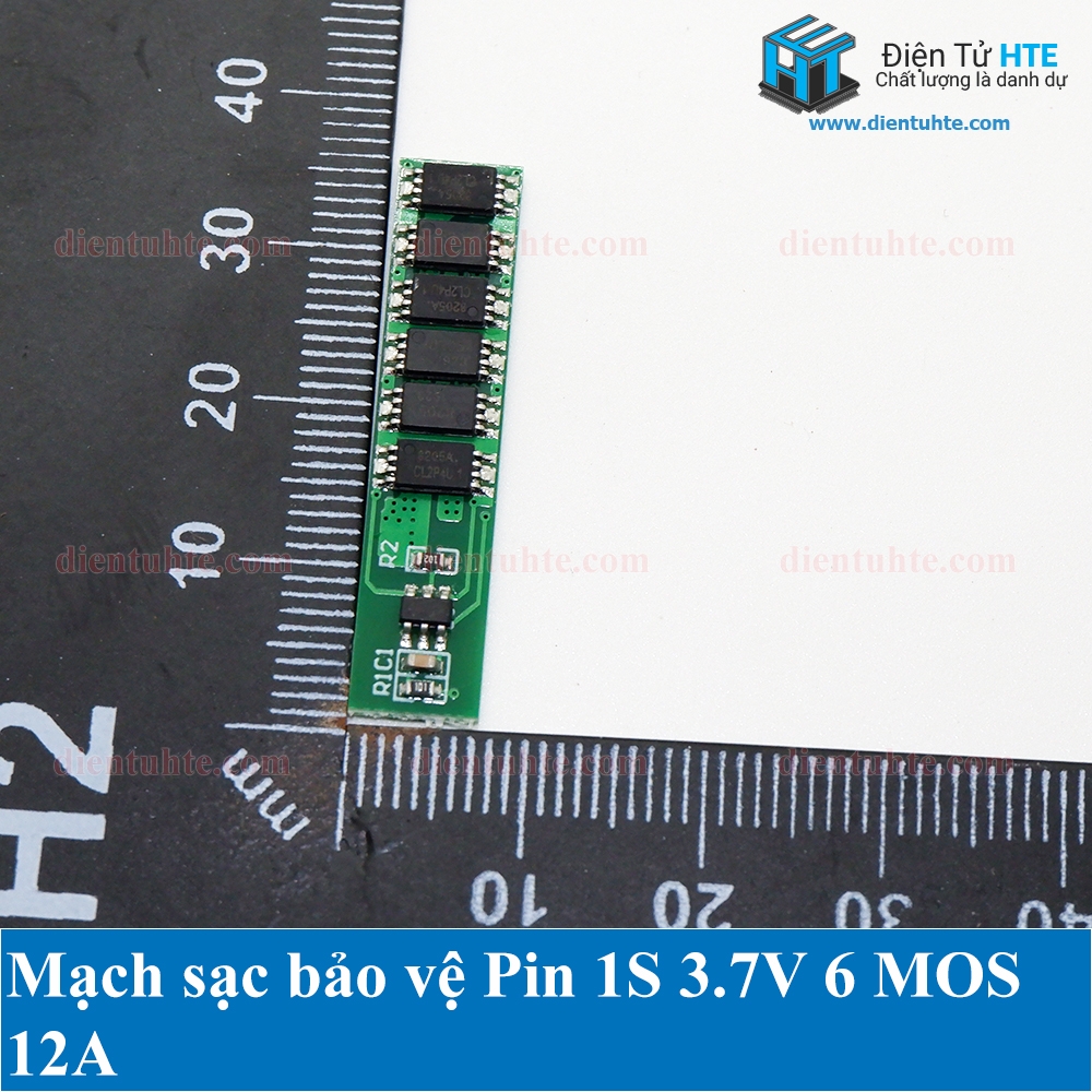 Mạch sạc Bảo vệ Pin 1S 3.7V 3.2V 12A | Điện Tử HTE