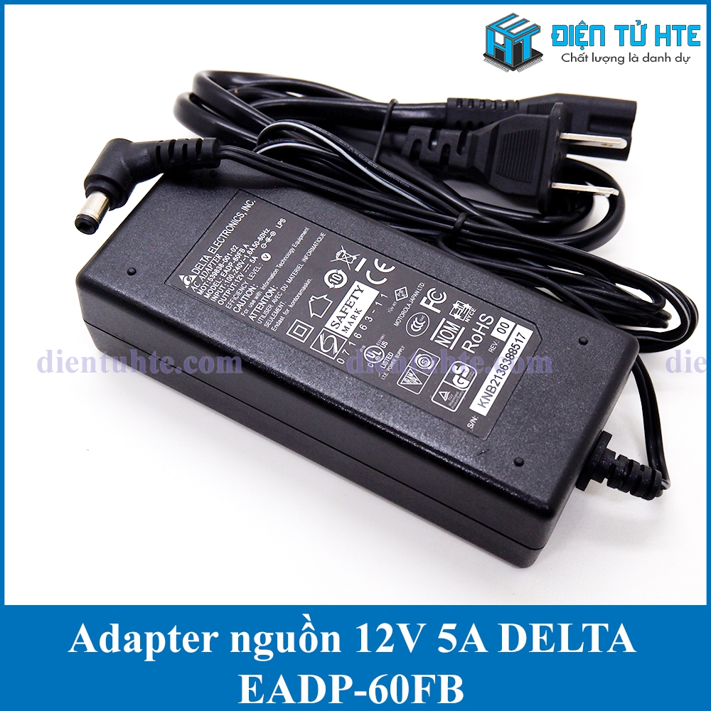 Adapter nguồn 12V 5A DELTA EADP-60FB | Điện Tử HTE