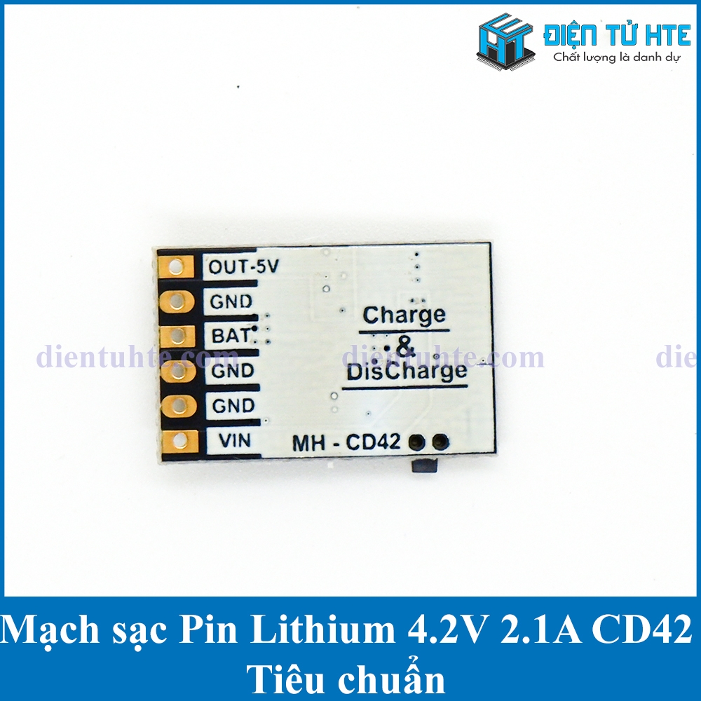 Mạch sạc - xả Pin Lithium 4.2V 2.1A MH-CD42 | Điện Tử HTE