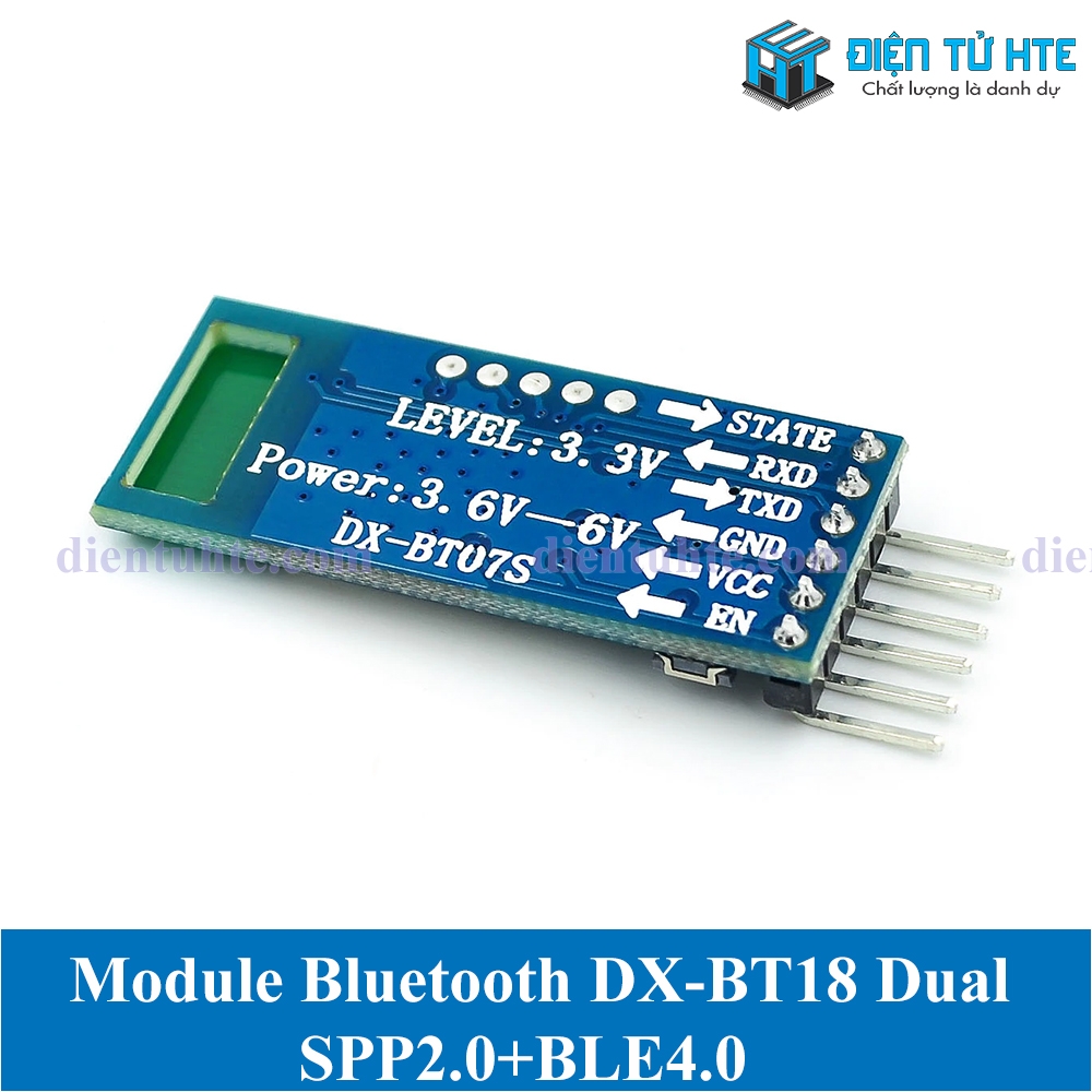 Module thu phát Bluetooth DX-BT18 dual mode SPP2.0+BLE4.0 tương thích với HC-05 và HC-06 | Điện ...