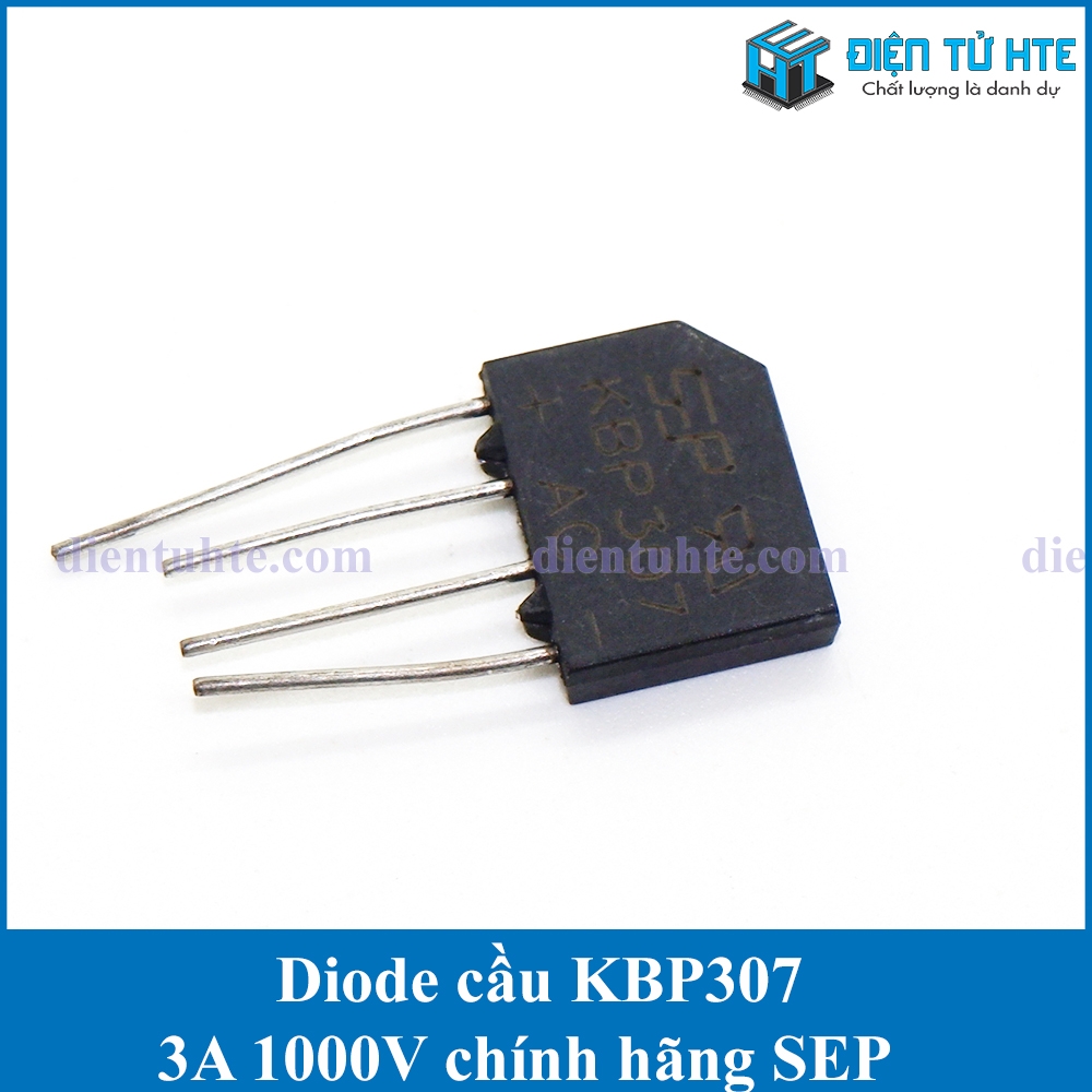 Diode chỉnh lưu cầu KBP307 3A 1000V chính hãng SEP | Điện Tử HTE