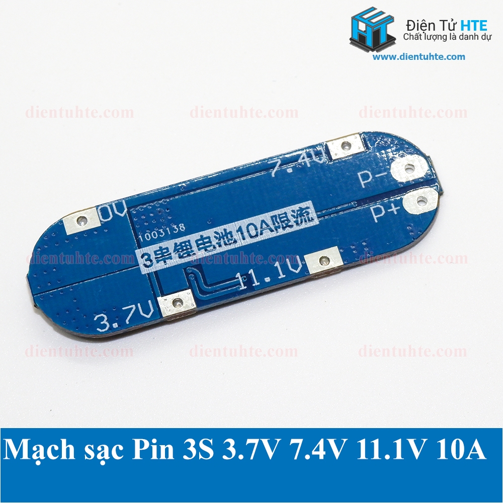 Mạch sạc Pin Lithium Ion 3S 3.7V 7.2V 11.1V 10A | Điện Tử HTE
