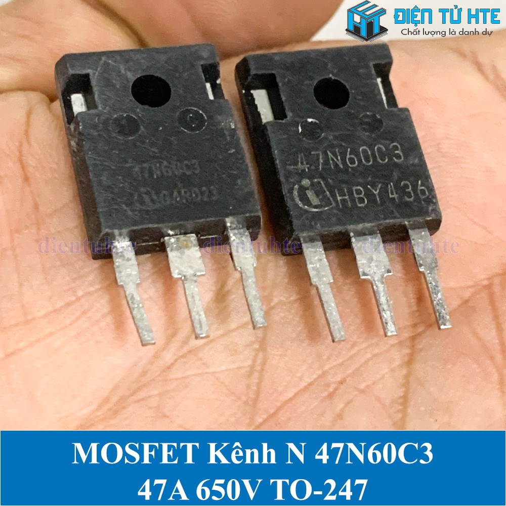 [THÁO MÁY] MOSFET kênh N 47N60C3 SPW47N60C3 RDSon 0.07 ohm 650V 47A TO-247 chính hãng | Điện Tử HTE