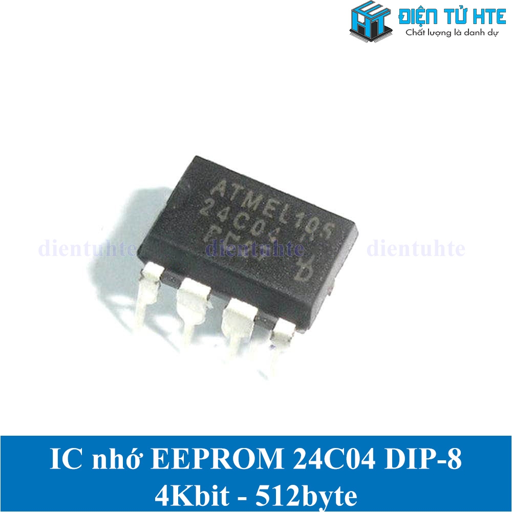 IC nhớ EEPROM 24C04 AT24C04 DIP-8 | Điện Tử HTE