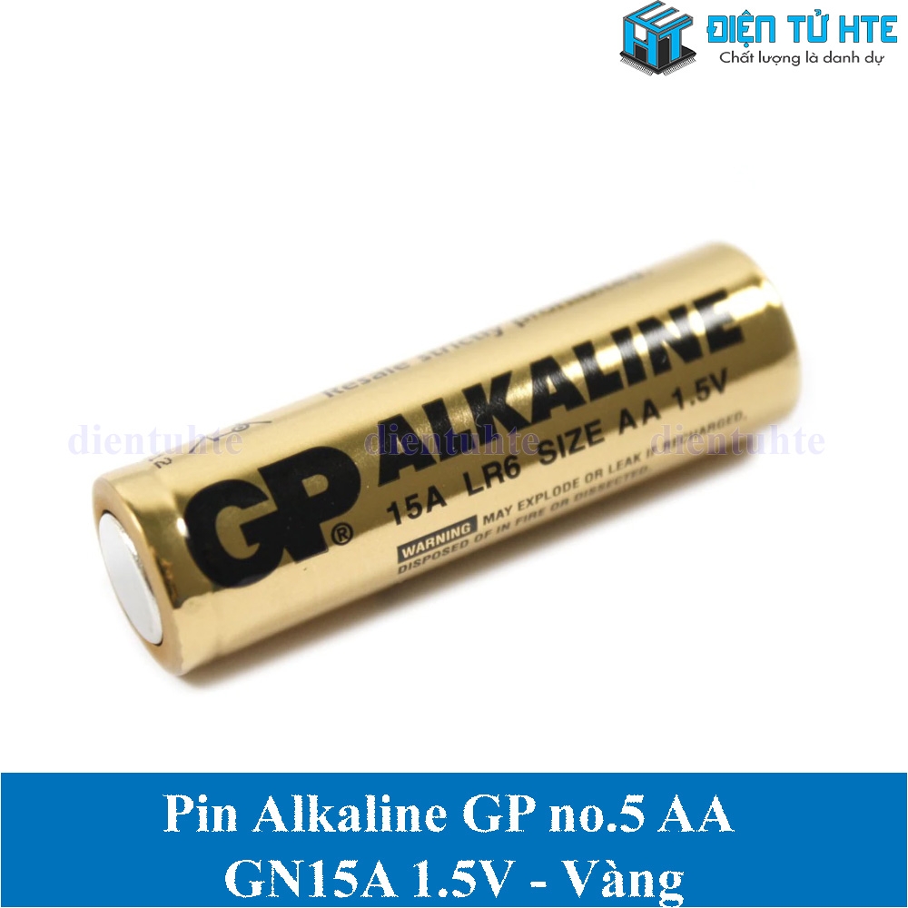 Pin AA 1.5V No.5 GN15A LR6 Alkaline GP Vàng | Điện Tử HTE