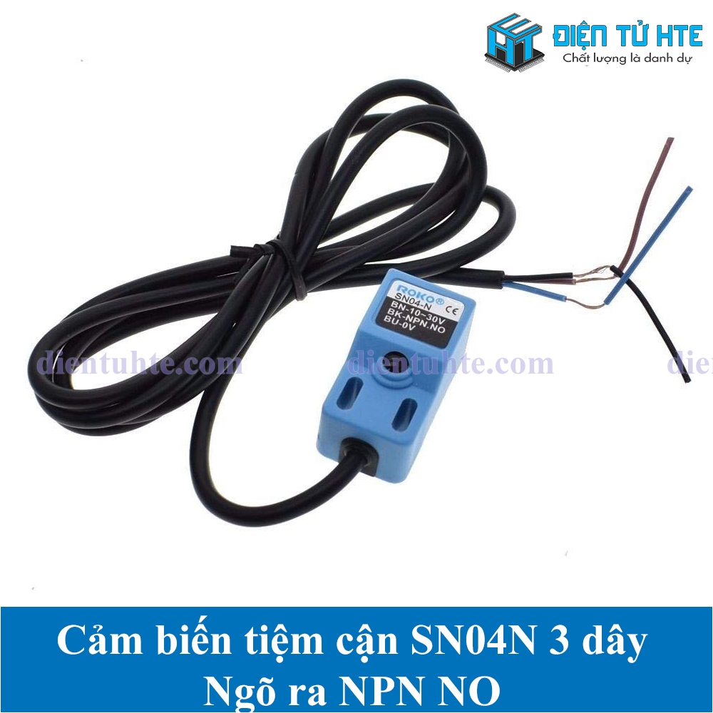Dây cảm biến tiệm cận SN04N ngõ ra NPN NO 3 dây | Điện Tử HTE