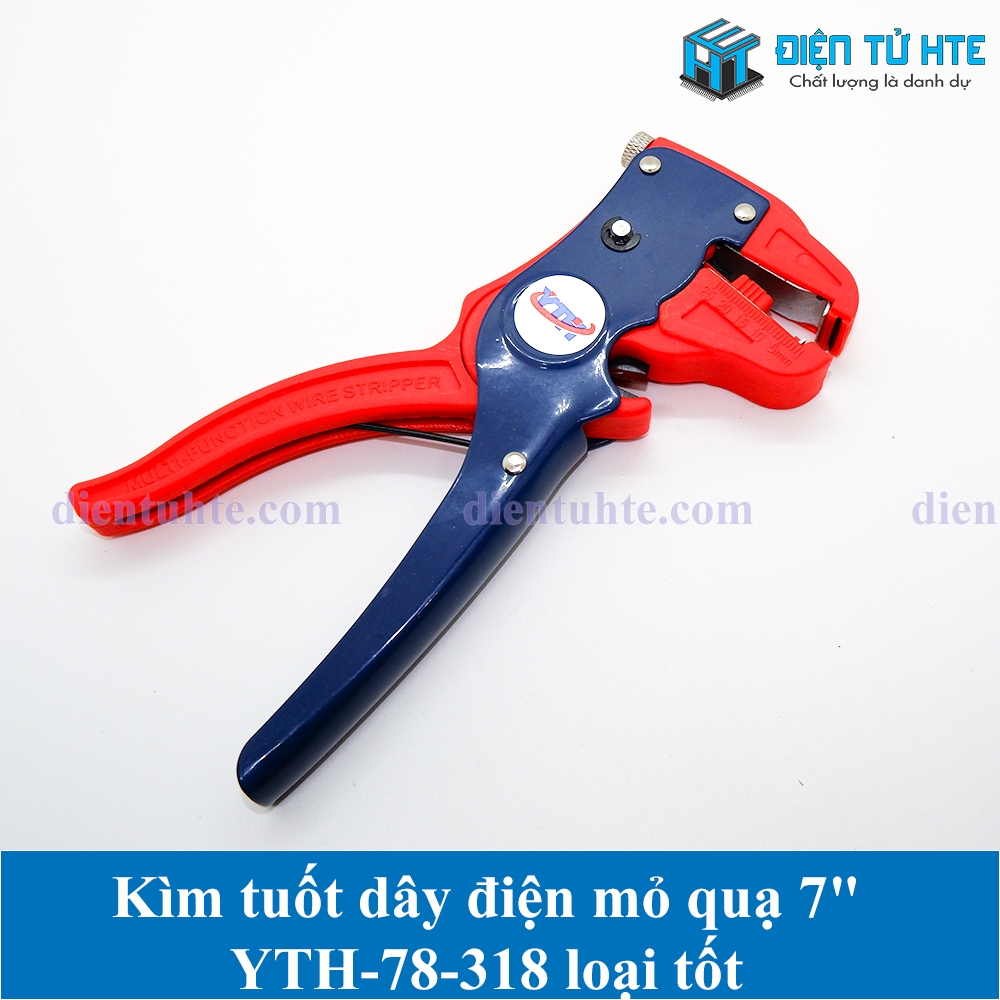Kìm tuốt dây điện mỏ quạ 7" YTH-78-318 loại tốt | Điện Tử HTE