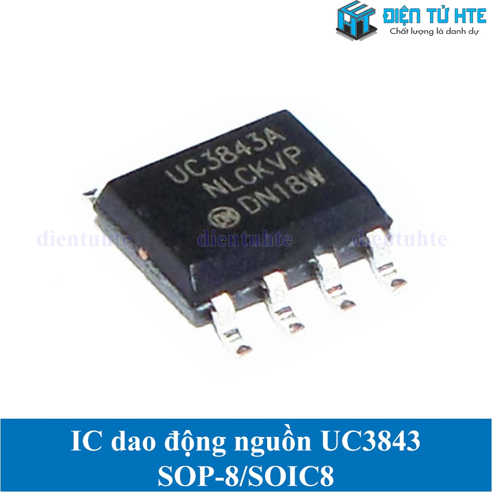 IC dao động nguồn UC3843 UC3843A UC3843AD1R2 chân dán SOP-8 | Điện Tử HTE
