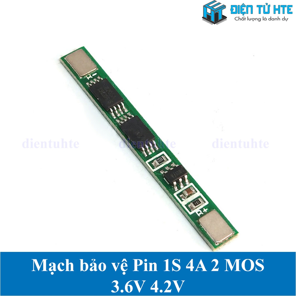 Mạch bảo vệ Pin 1S 4A 2 MOS 3.6V 4.2V | Điện Tử HTE