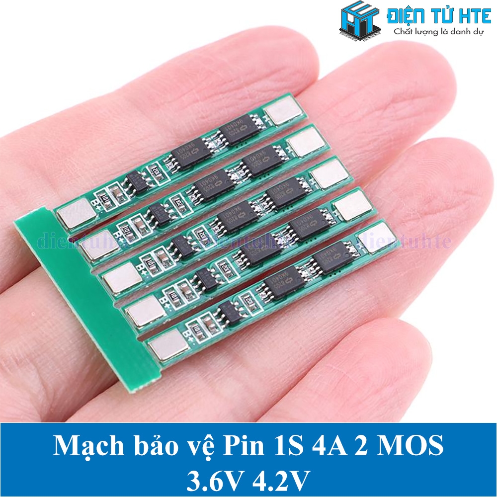 Mạch bảo vệ Pin 1S 4A 2 MOS 3.6V 4.2V | Điện Tử HTE