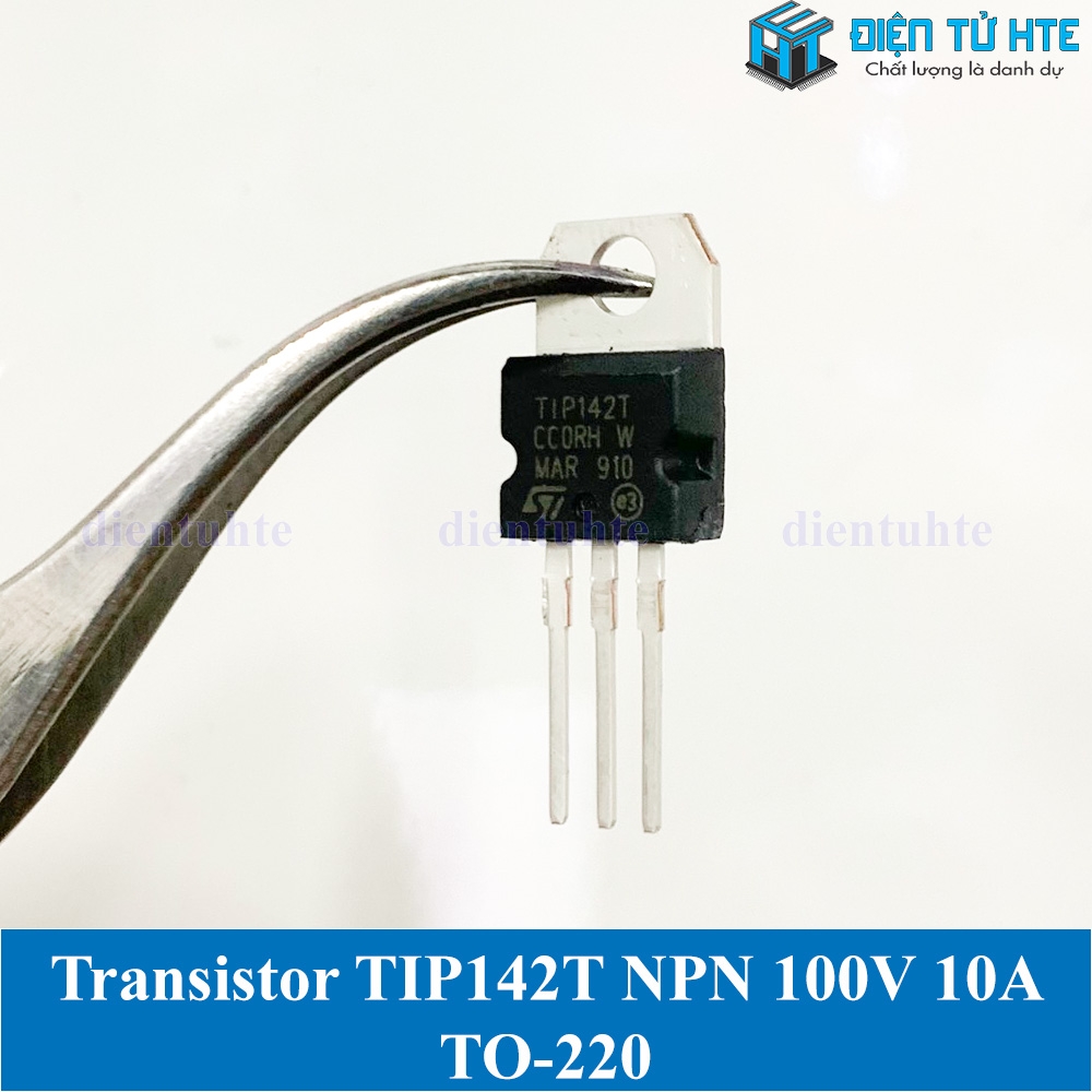 Transistor công suất TIP142 TIP142T NPN 100V 10A TO-220 | Điện Tử HTE
