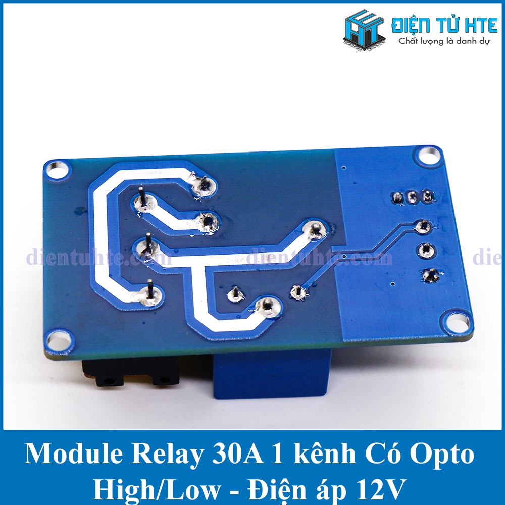 Module Relay 30A mức cao - thấp có Opto HTE | Điện Tử HTE