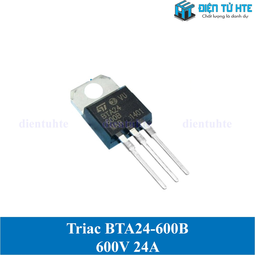 Triac BTA24 BTA24-600B 24A 600V TO-220 | Điện Tử HTE