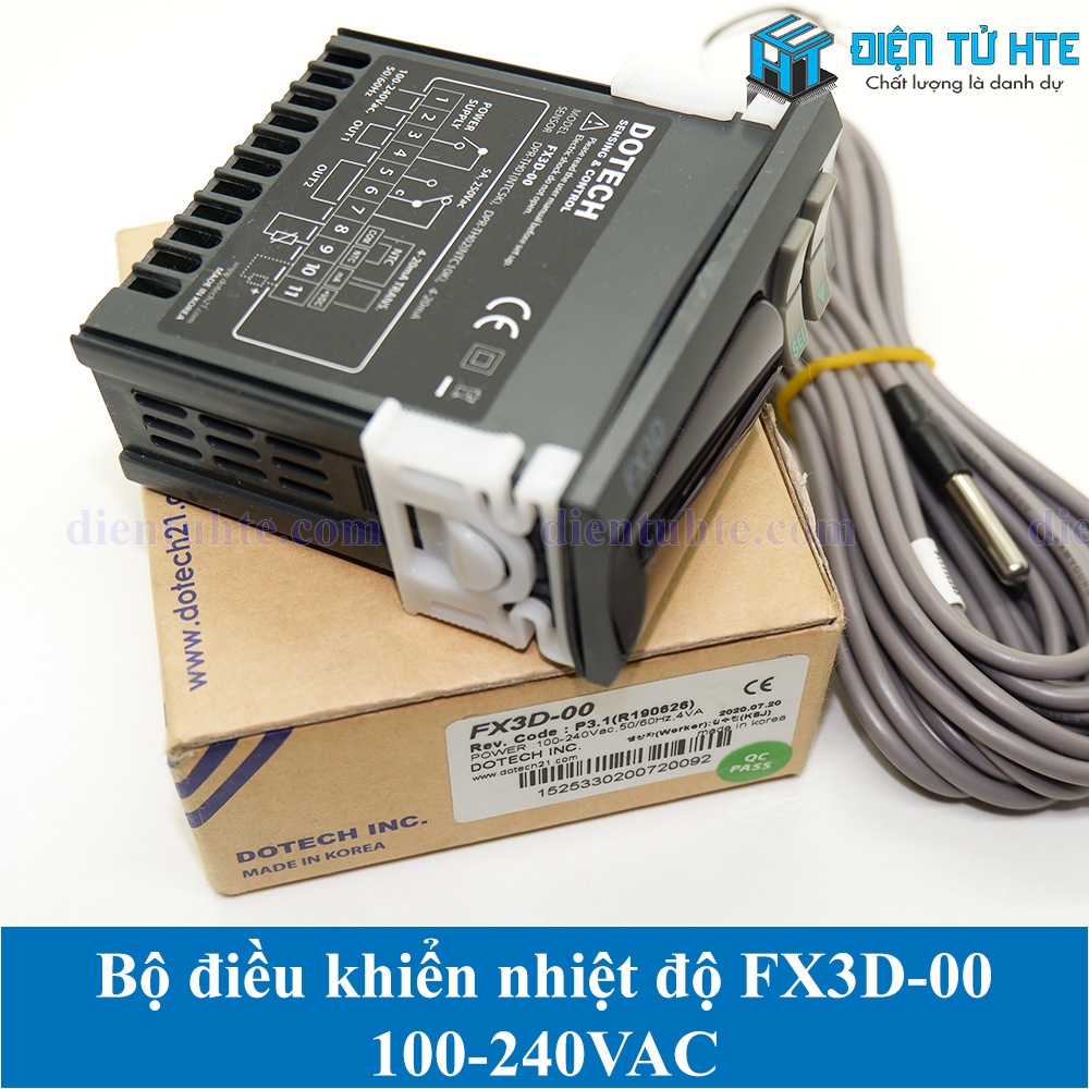 Bộ điều khiển nhiệt độ DOTECH FX3D FX3D-00 - Cảm biến 5 mét | Điện Tử HTE