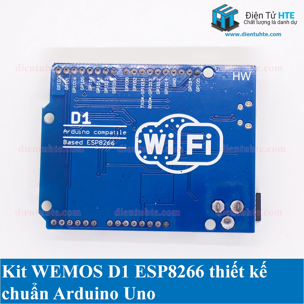 Kit Arduino Wifi ESP8266 NodeMCU Lua WeMos D1 R2 | Điện Tử HTE