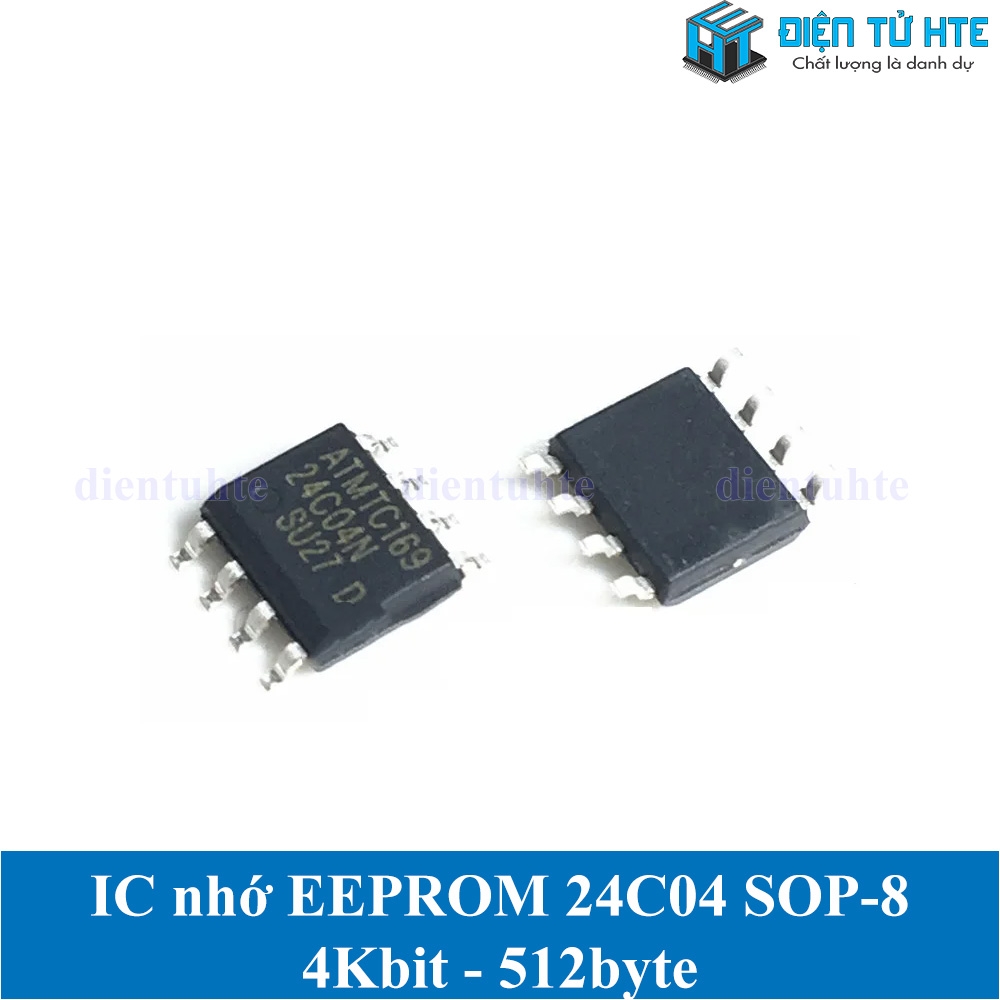 IC nhớ EEPROM 24C04 AT24C04 SOP-8 | Điện Tử HTE