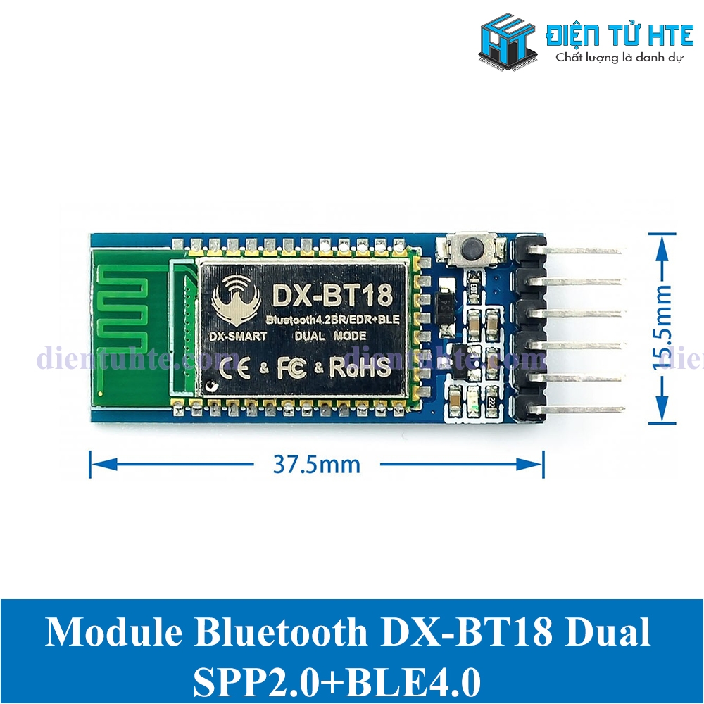 Module thu phát Bluetooth DX-BT18 dual mode SPP2.0+BLE4.0 tương thích với HC-05 và HC-06 | Điện ...