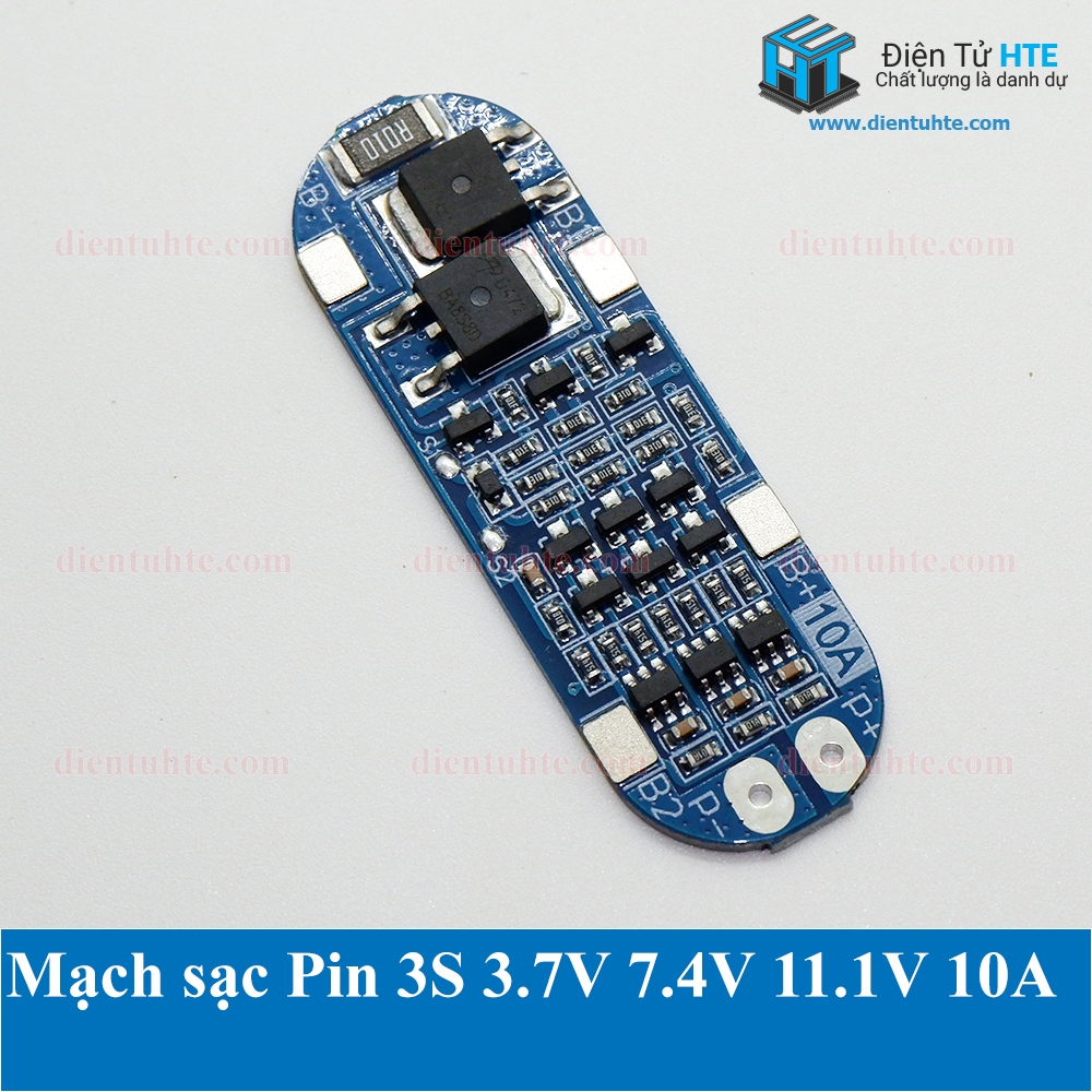Mạch sạc Pin Lithium Ion 3S 3.7V 7.2V 11.1V 10A | Điện Tử HTE