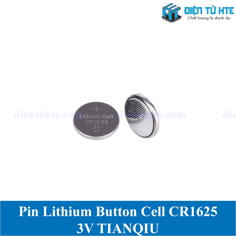 Pin Lithium Cell TIANQIU CR1625 1625 3V (Trong vỉ) | Điện Tử HTE
