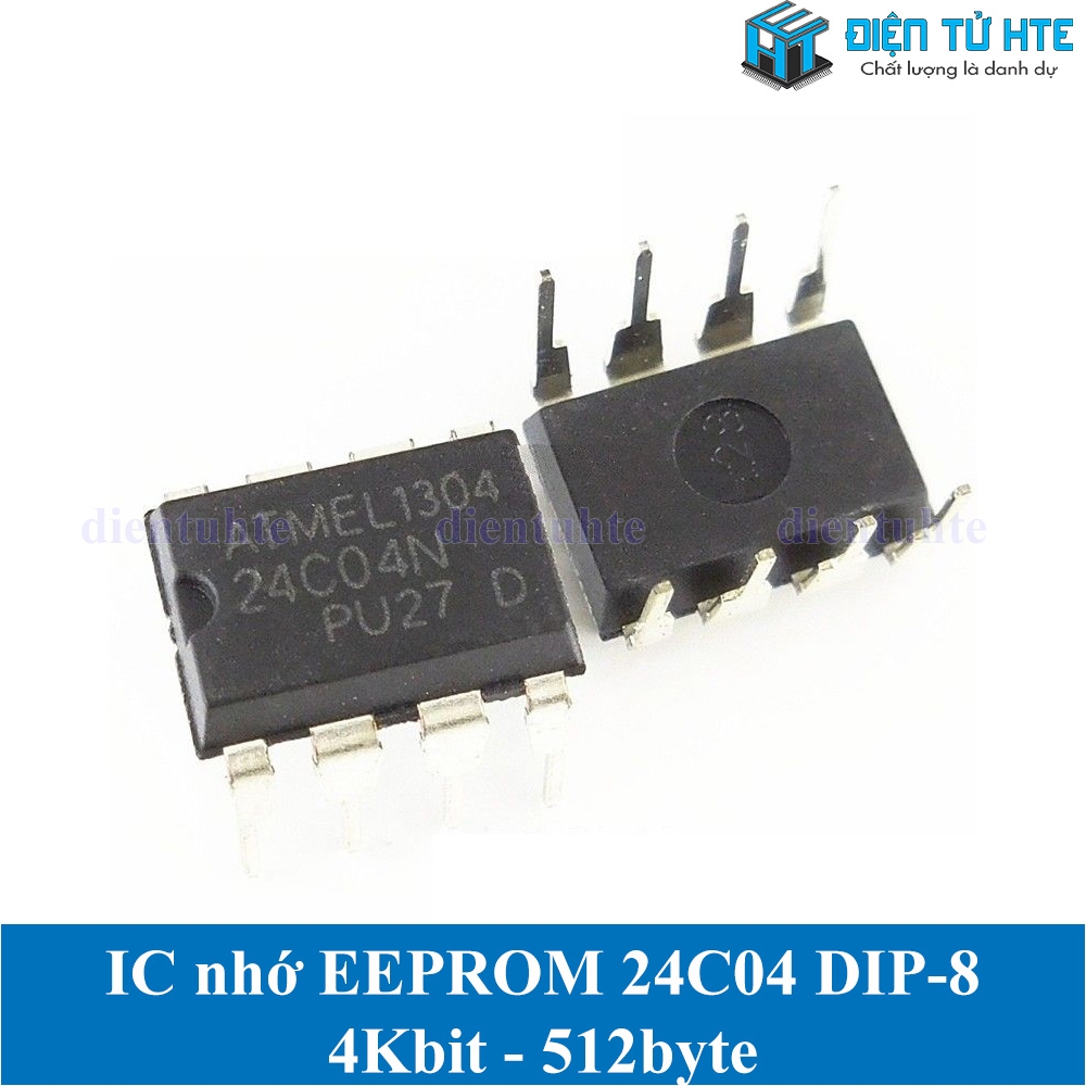 IC nhớ EEPROM 24C04 AT24C04 DIP-8 | Điện Tử HTE