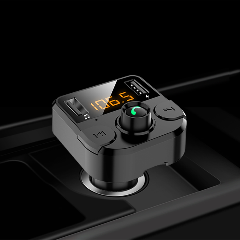 Bộ thu Bluetooth 5.0 trên xe hơi hỗ trợ Sạc - MP3 truyền FM BT36B | Điện Tử HTE