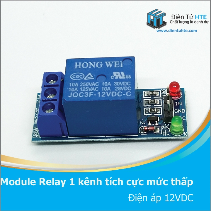 Module Relay 1 kênh mức thấp | Điện Tử HTE
