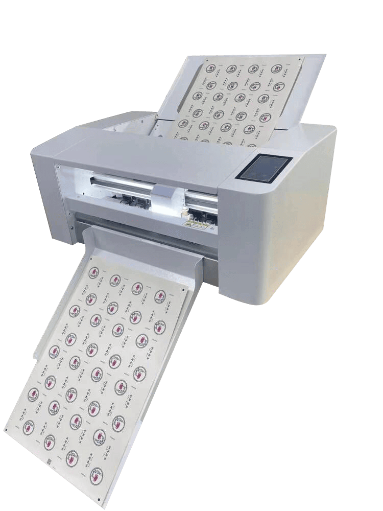 Máy cắt bế decal S350 II lên giấy tự động 2 đầu cắt và cấn lằn ( rảnh ...