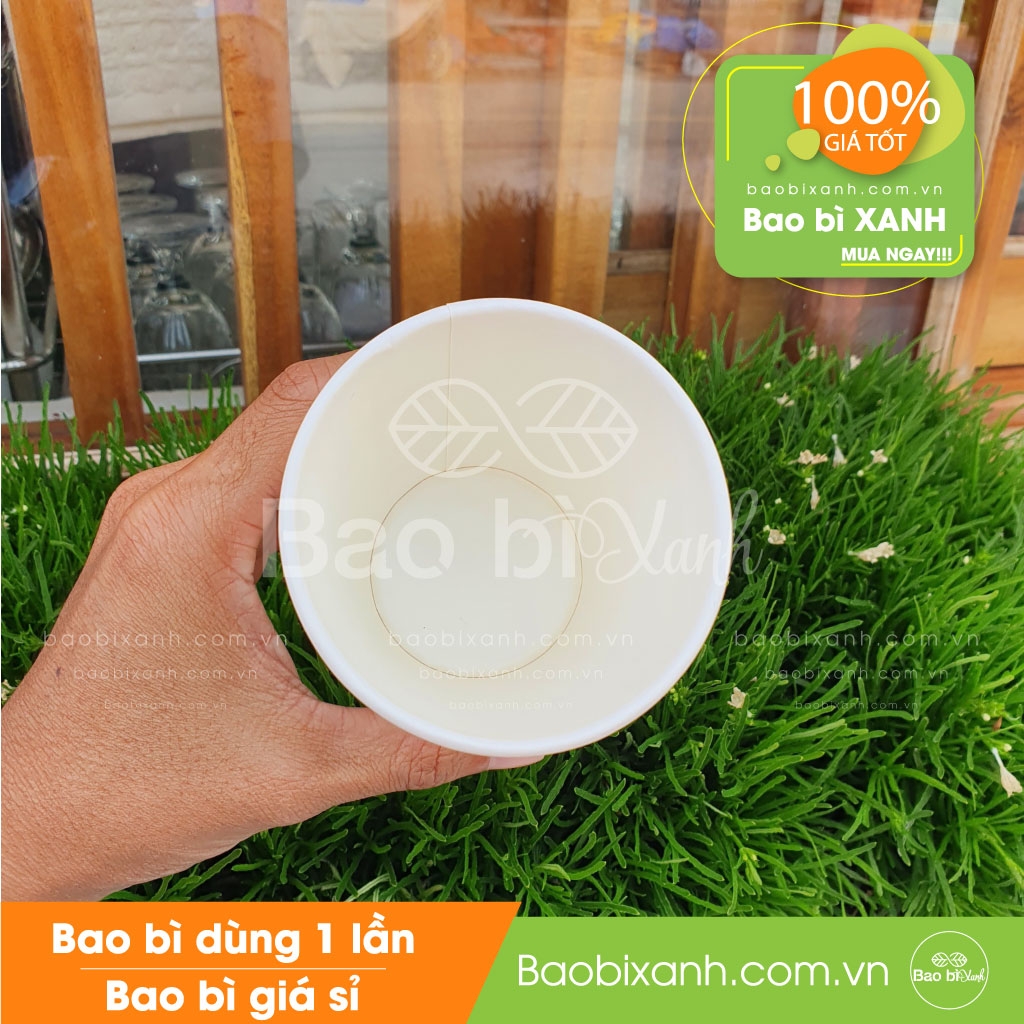 Ly giấy 12oz - 360ml Đựng Cafe (Nóng - Lạnh) Tiện Lợi
