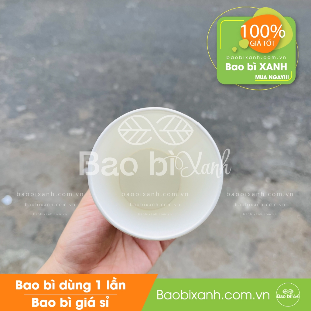 Ly giấy 7oz - 210ml đựng nóng (Nhỏ - Gọn - Tiện) | Bao bì XANH