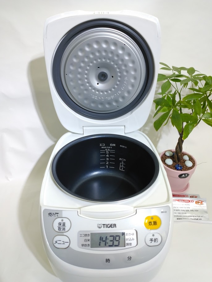 Nồi cơm điện mâm nhiệt Tiger JBH-G101 1lít nội địa nhật Mới 99,9%