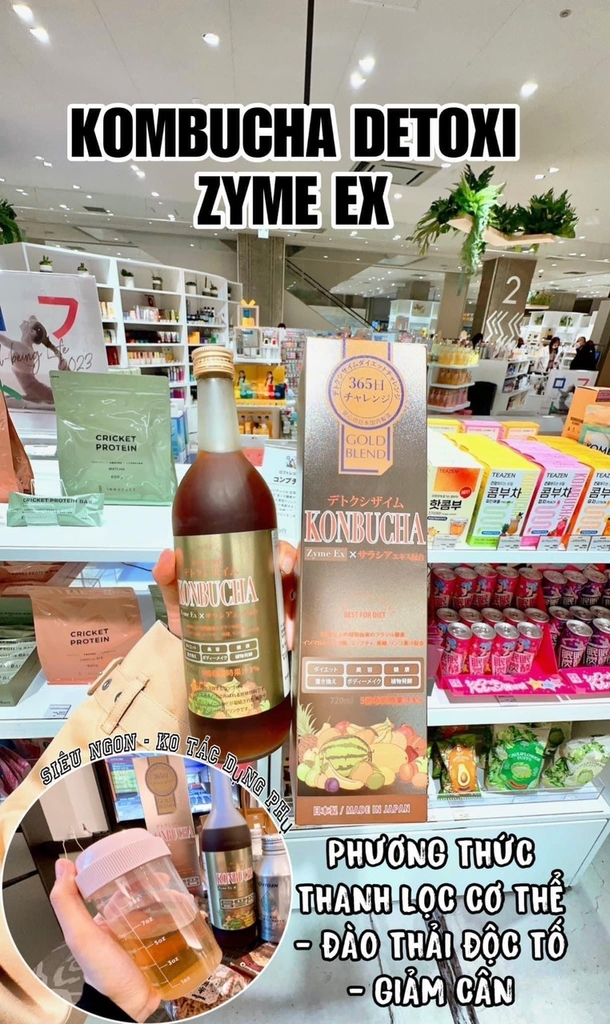 MEN DETOX GIẢM CÂN THẾ HỆ MỚI ORGANIC 100% KOMBUCHA ZYME EX Mỹ Phẩm ...