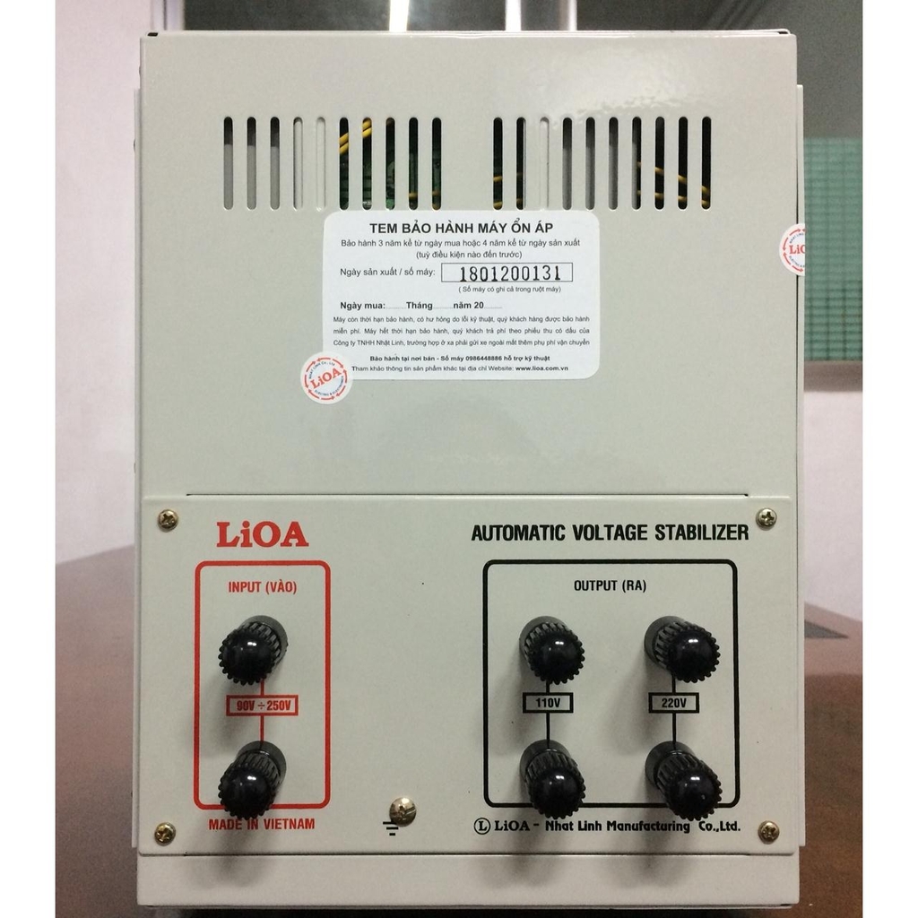 ỔN ÁP LIOA 1 PHA DRI 3KVA(90v-250v) onaplioaquanghau