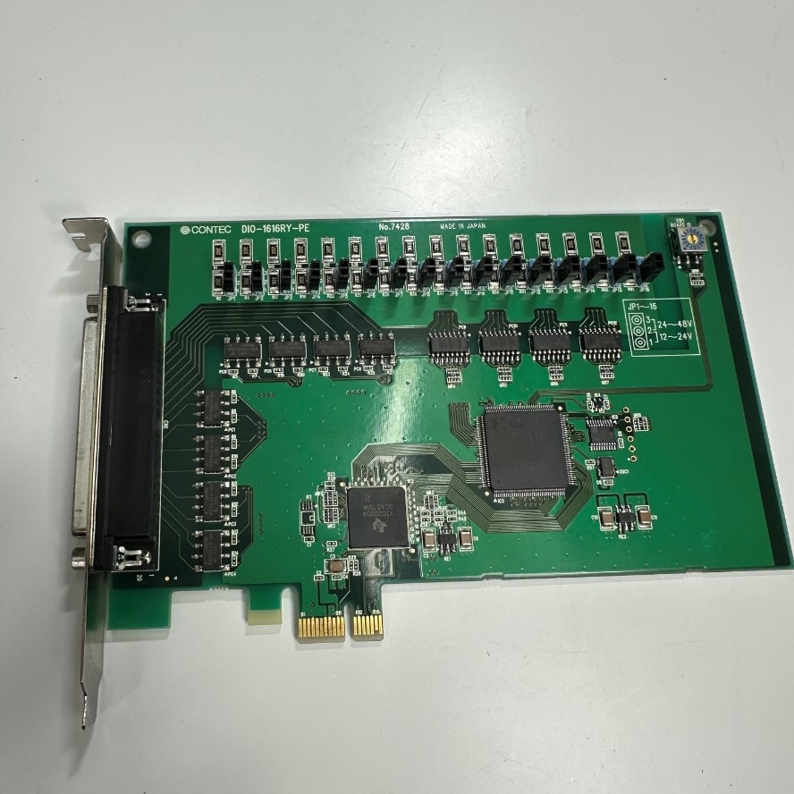 CONTEC DIO-1616RY-PE No.7428 Digital I/O Connector DB37 Pin PCI Express Board Card 16ch/16ch in ...