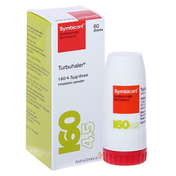 Bột hít phân liều Symbicort Turbuhaler 160/4.5mcg trị hen suyễn ống 60 ...